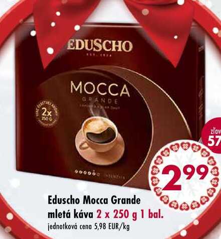 Eduscho Mocca Grande mletá káva 2 x 250 g v akcii | Zlacnene.sk