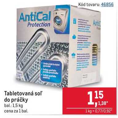 ARCHIV | Tabletovaná sol do práčky bal: 1,5 kg v akcii platné do: 26.4. ...