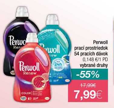 ARCHIV | Perwoll 54 pracích dávok v akcii platné do: 26.9.2023 ...