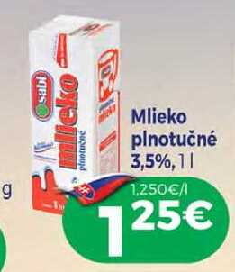 Tesco mlieko 1,5 %, 1 l v akcii | Zlacnene.sk